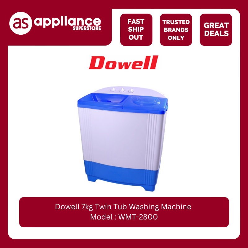 Dowell 7kg Twin Tub Washing Machine Model : WMT-2800 | Shopee Philippines