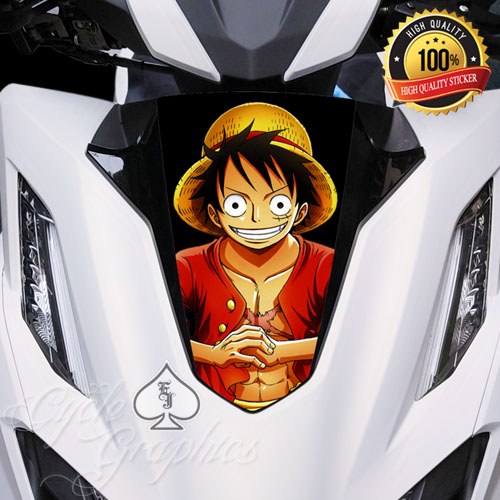 HONDA CLICK 160 V3 FRONT STICKER ANIME ej cycle | Shopee Philippines