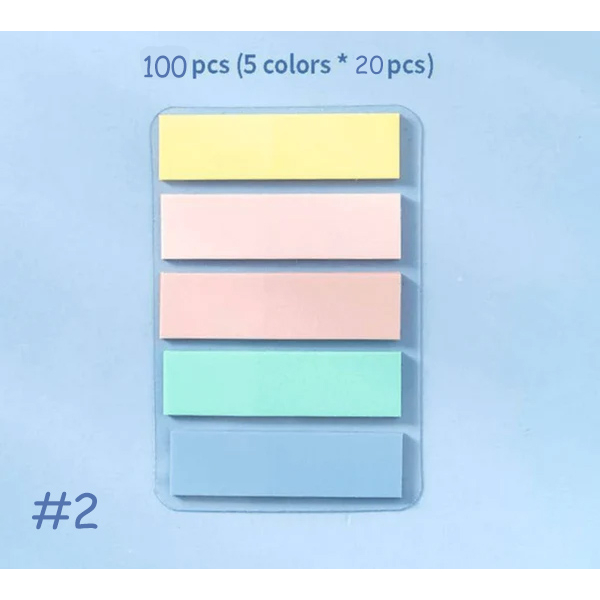 Bulk 200Pcs Morandi Sticky Note Tab Light Writable Index Annotation ...