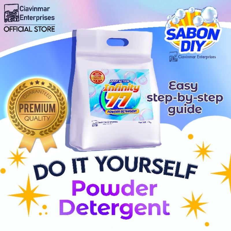 INFINITY 77 POWDER DETERGENT DIY KIT (5 KILO YIELD) | Shopee Philippines