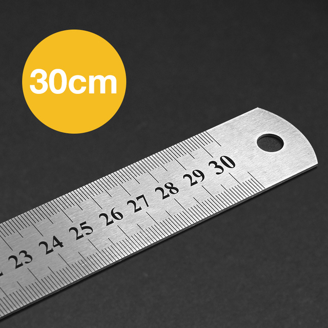Stainless Steel Measuring Double-sided Scale Ruler High Quality ...