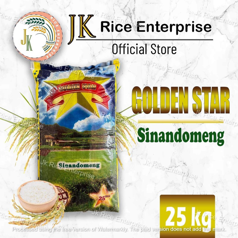 GOLDEN STAR SINANDOMENG RICE 25KG | Shopee Philippines
