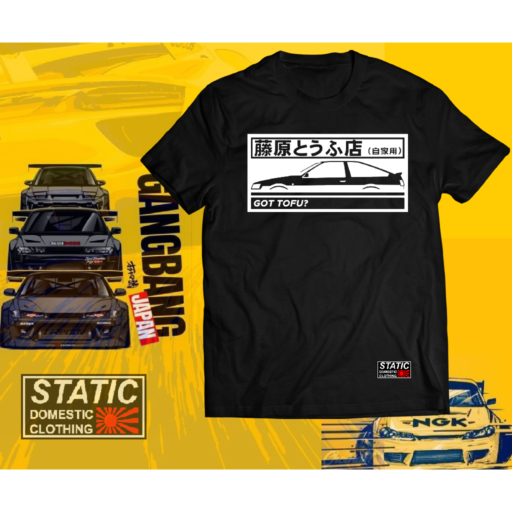 Got Tofu Fugiwara AE86 Tshirt Static Clothing Unisex for Car Enthusiast ...