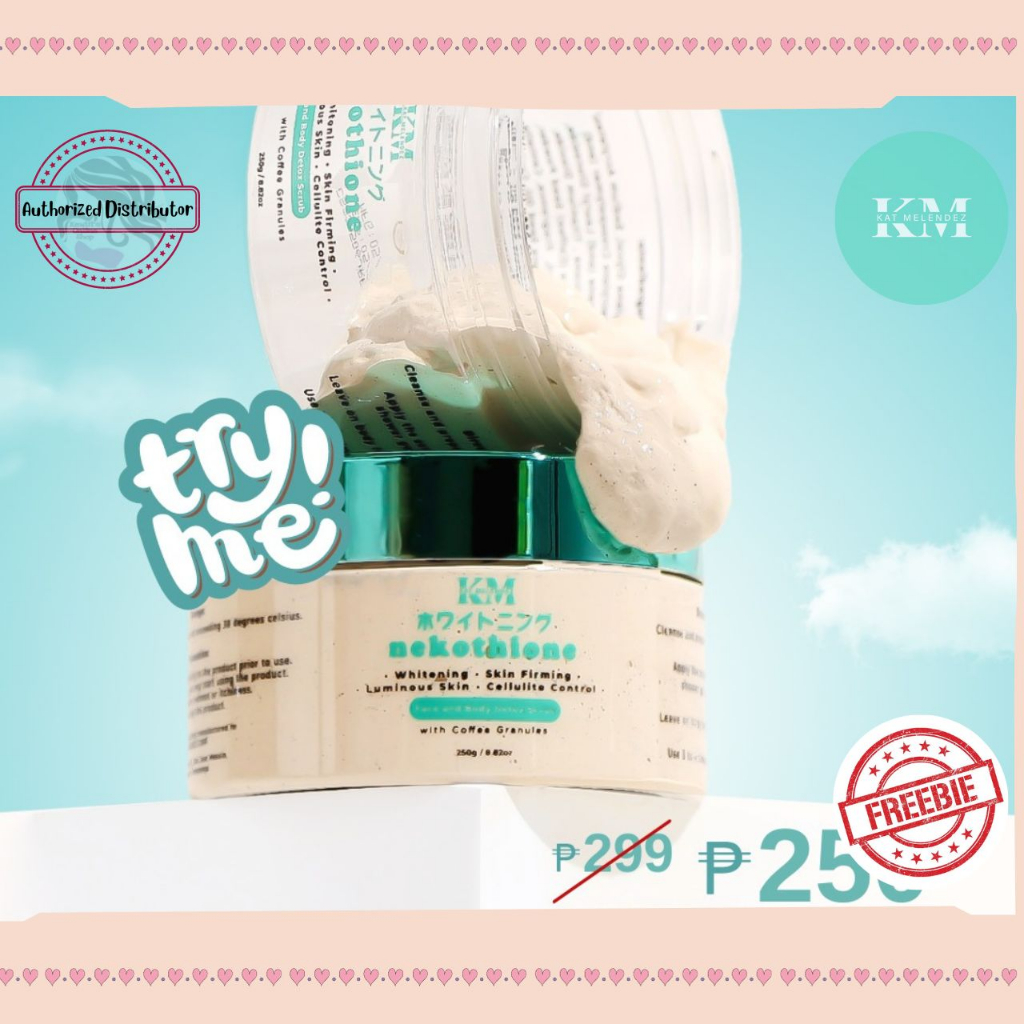 Nekothione Face and Body Scrub with FREEBIE | Shopee Philippines
