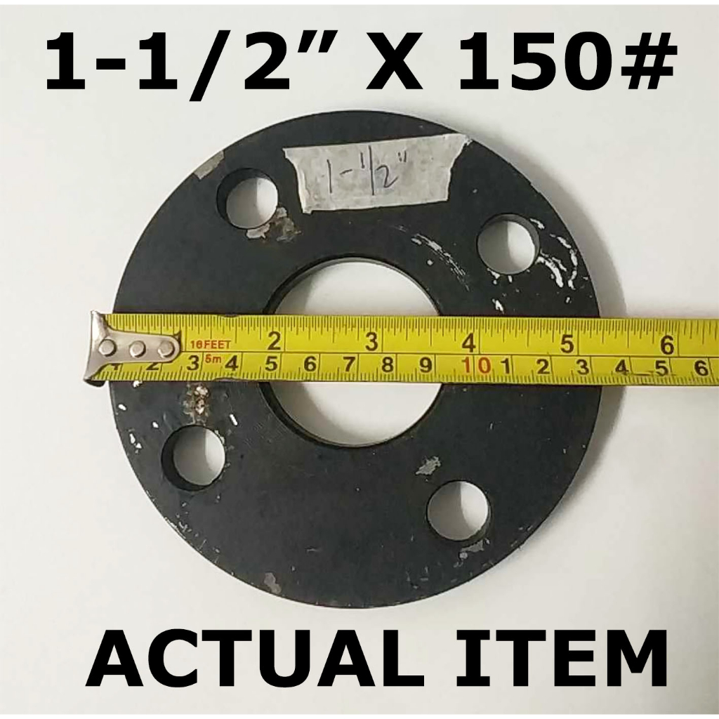 BI SLIP ON FLANGE 1-1/2" x 150# FLAT FACE BLACK IRON ASTM 150 ...