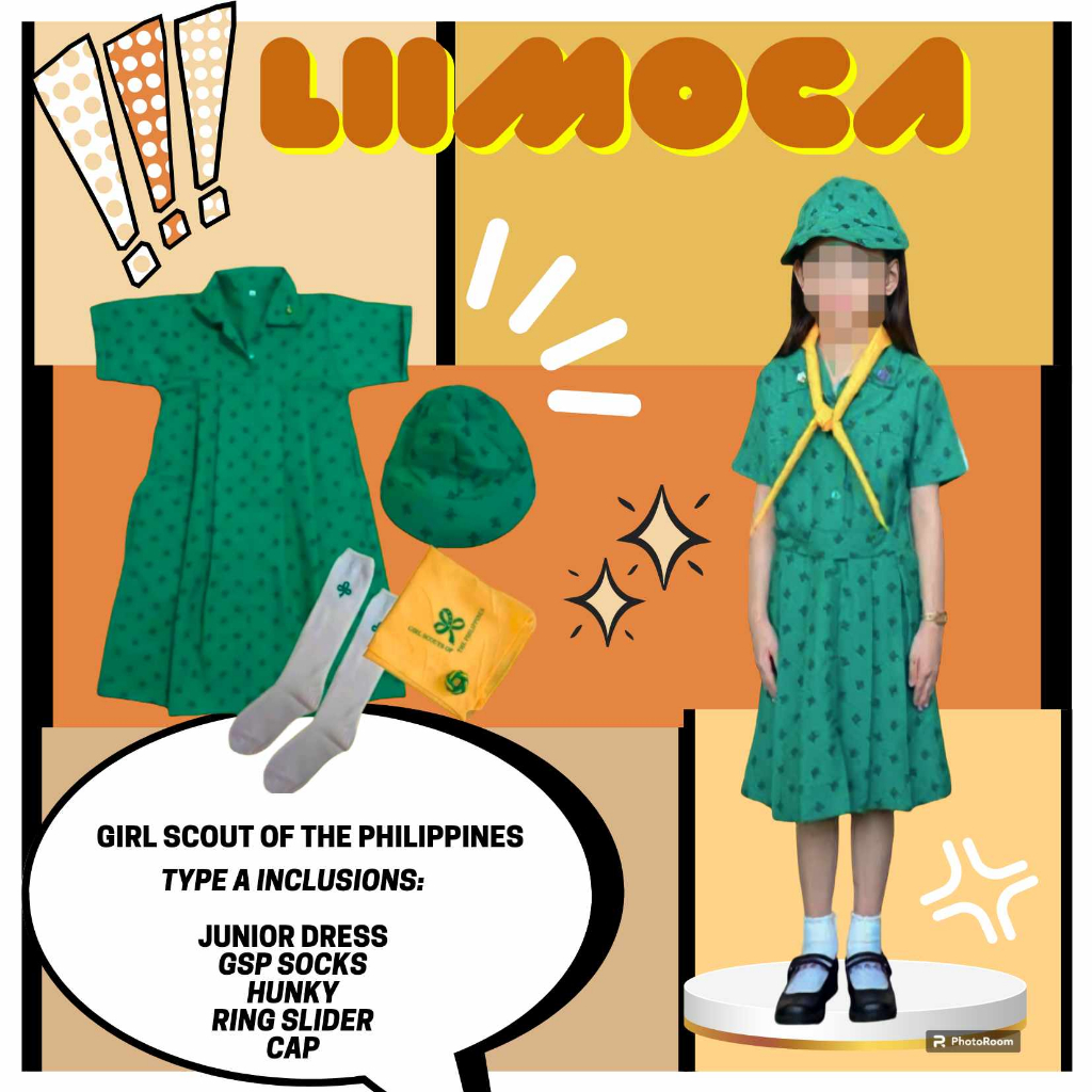 TRUE LA'S GIRLSCOUT OF THE PHILIPPINES UNIFORM/ TYPE A&B/SET/ JUNIOR ...