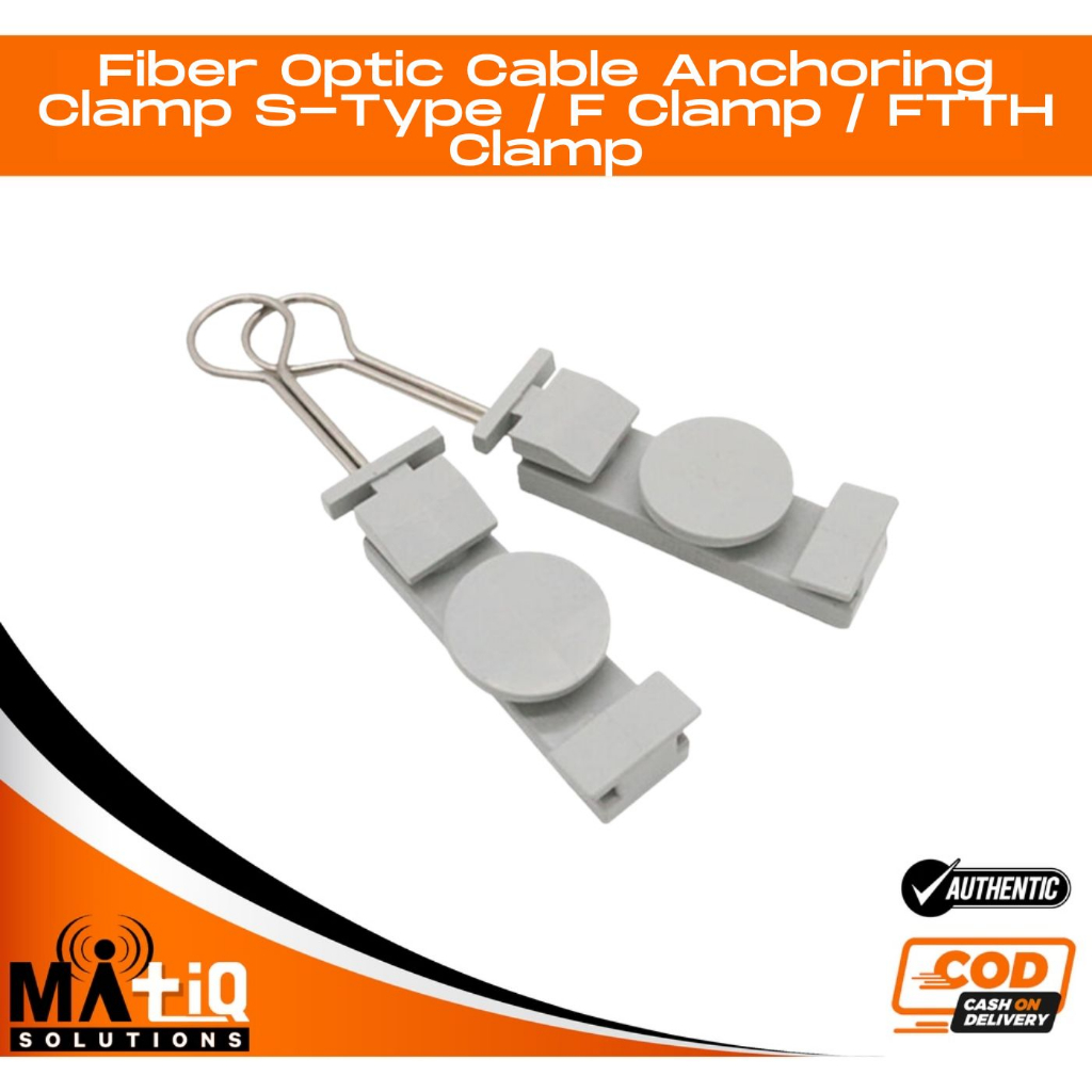 Fiber Optic Cable Anchoring Clamp S-Type / F Clamp / FTTH Clamp ...