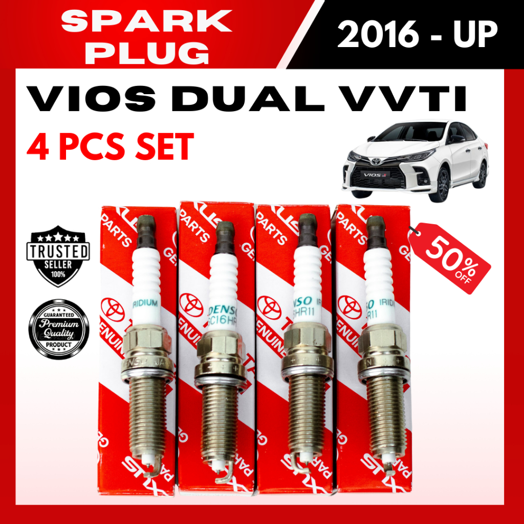 BUNDLE SALE! 4PCS SPARK PLUG for TOYOTA Vios Dual VVTi (2016-UP) (90919 ...