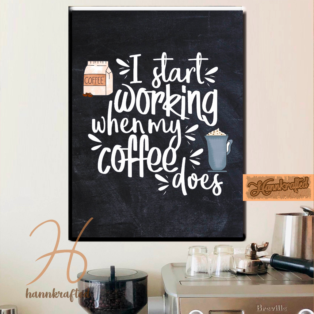 Coffee Poster Decoration Sintra Board/Waterproof Fade Proof Sticker Big ...