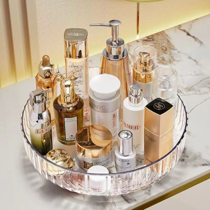 360° Rotating Storage Rack Condiments cosmetic Perfume Organizer ...