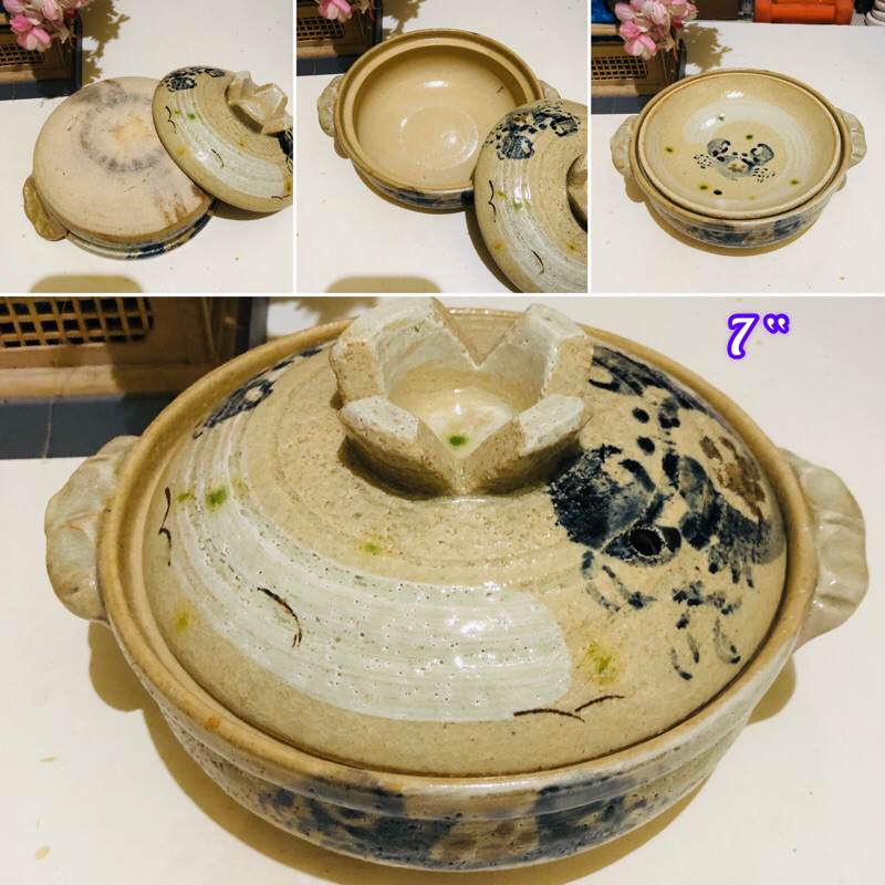 JAPANESE NABE YARAI HOT CLAY POT-DONABE (SERVING BOWL) Yokkaichi ...