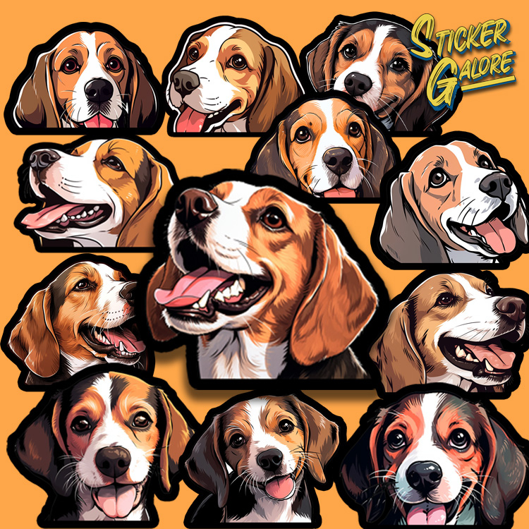 BEAGLE DOG PEEKER STICKERS (WATEPROOF AND SCRATCH PROOF) | Shopee ...