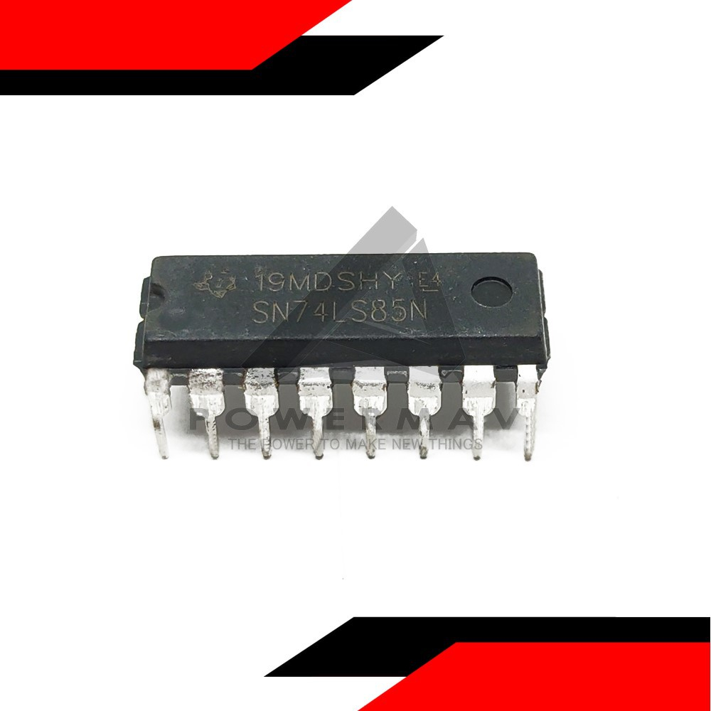 74ls85 dip ic 7485 SN74ls85N 4 bit magnitude comparator 4.75V 5.25 35MHz 35ns 16mA -0.4mA for ...