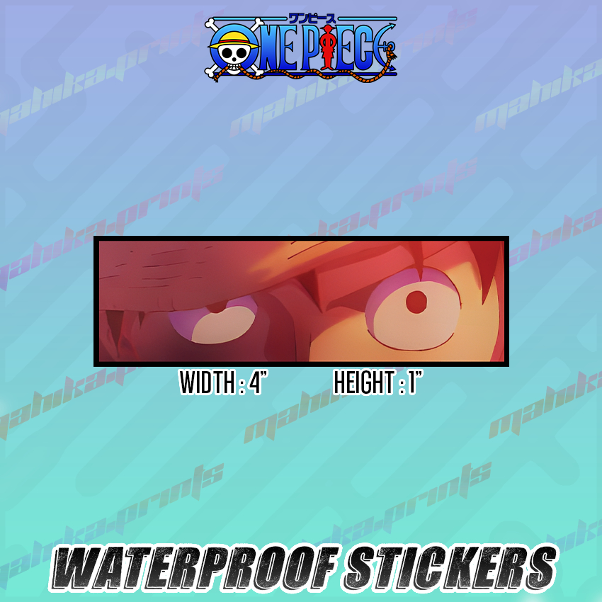 MONKEY D. LUFFY】 EYE SLAP STICKER SET 1 ( ONE PIECE ) | LAMINATED VINYL ...