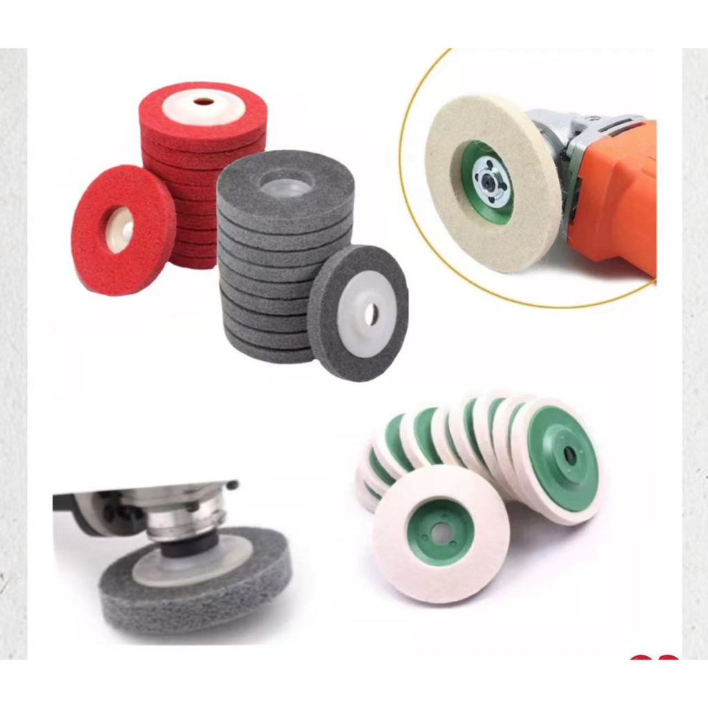 Buffing Wheel Gray&Red Rough Cloth Polishing Wheel for Stainless 4 ...