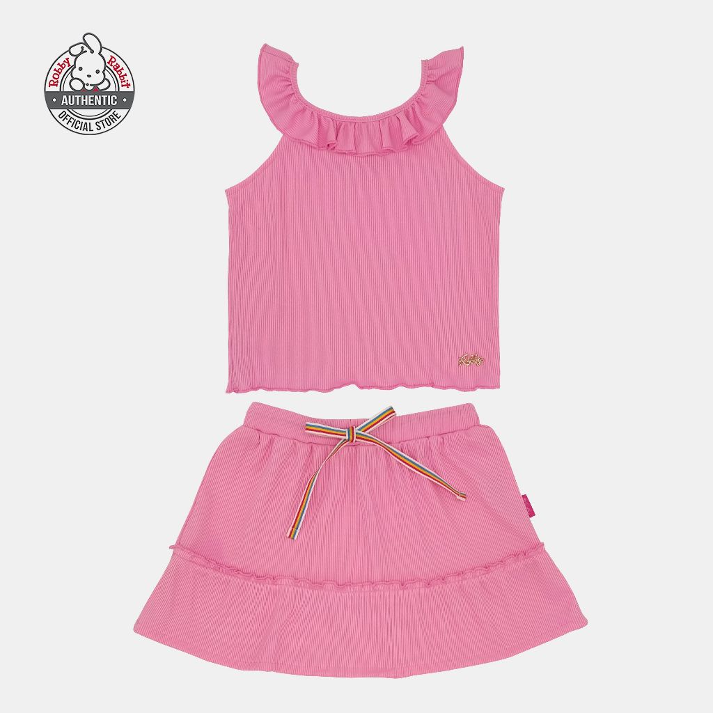 Robby Rabbit Pastel Puffs Blouse and Skirt Set | Shopee Philippines