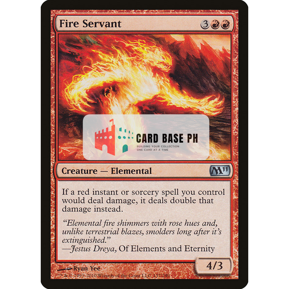 Fire Servant - Magic the Gathering Trading Card | Shopee Philippines