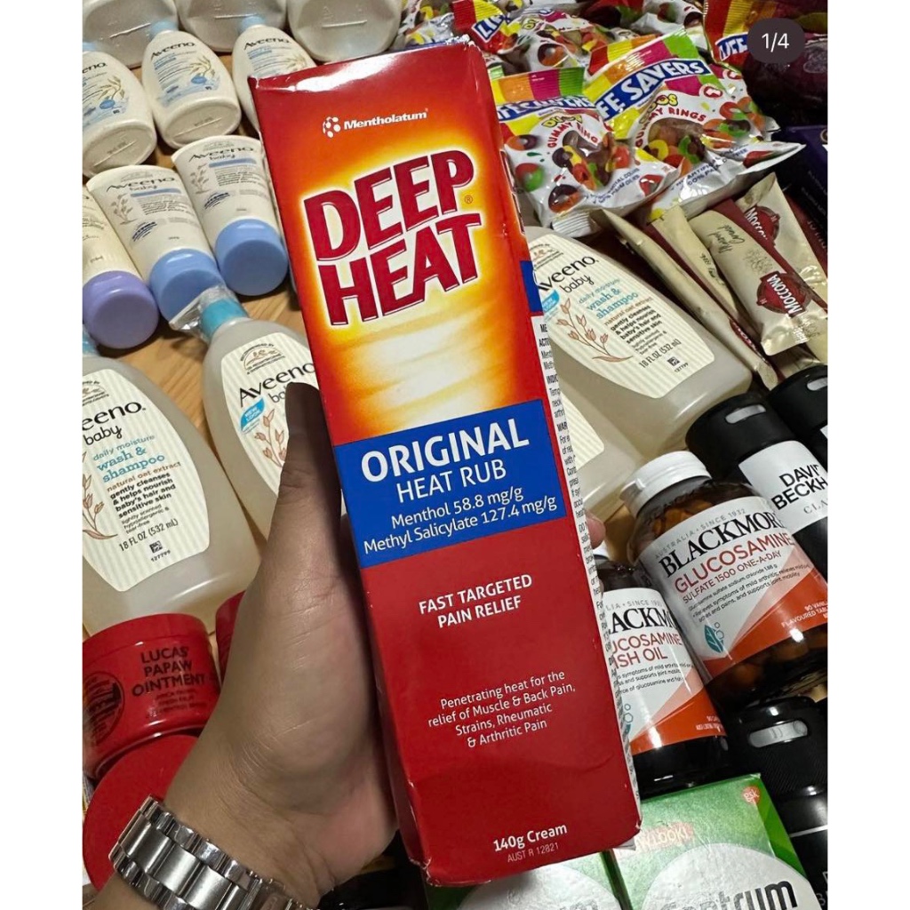 Deep Heat original heat rub cream 140g | Shopee Philippines