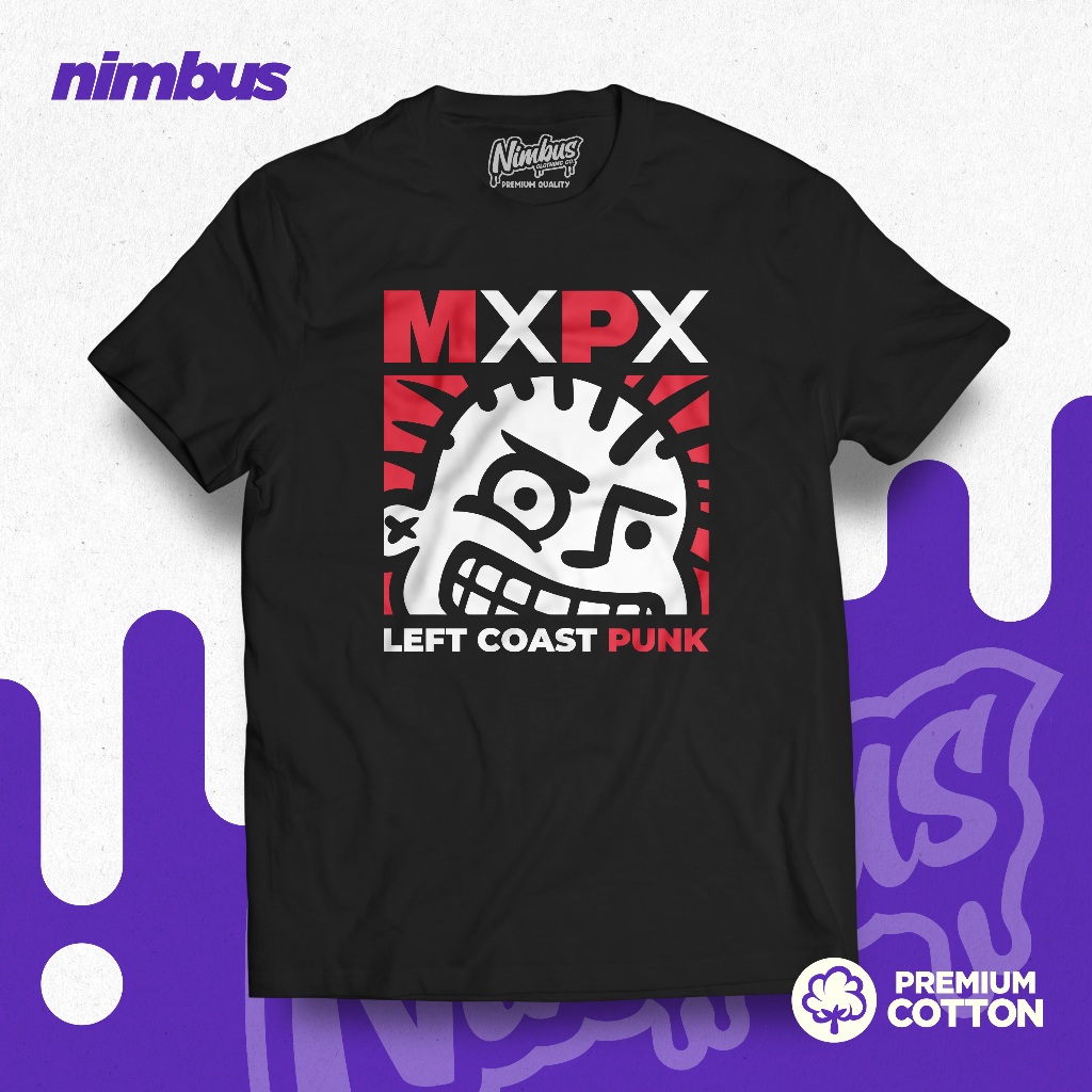 Music Band | MXPX Left Coast Punk Rock Band Shirt | Premium Cotton T ...
