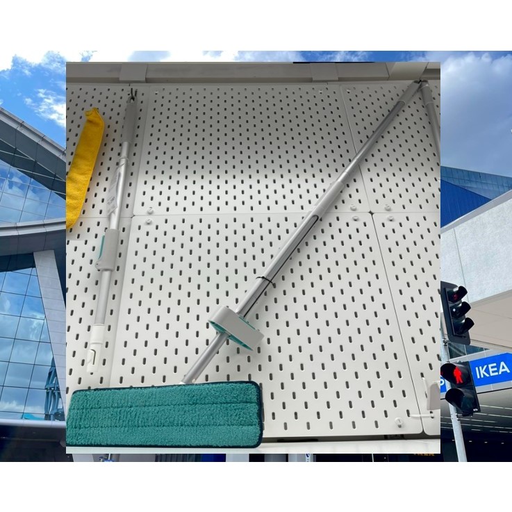 IKEA Authentic PEPPRIG Squeeze-clean flat mop, 12x37 cm | Shopee ...