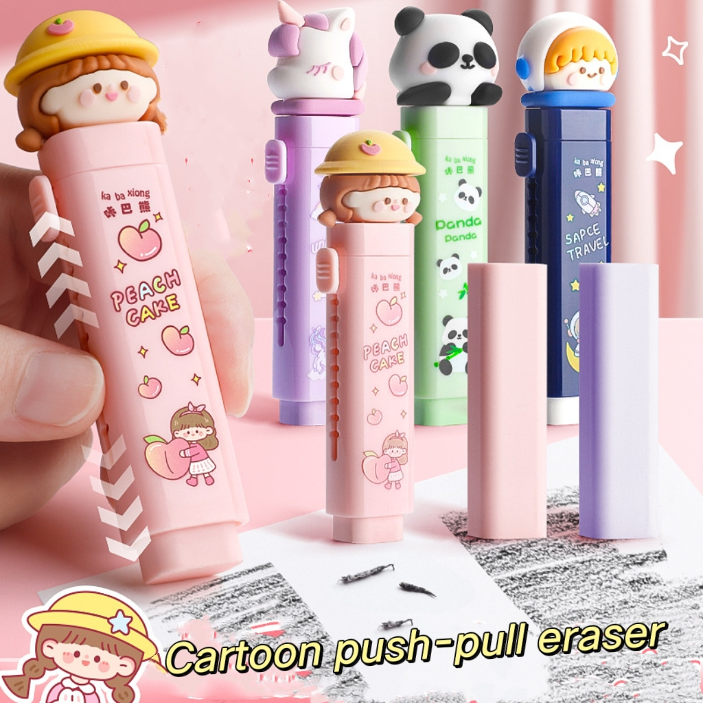 Unicorn Pencil Eraser Telescopic Pen Eraser Student Portable Soft ...