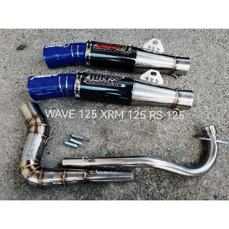 DAENG AUN OPEN PIPE GP REPLICA 51MM HIGHMOUNT FOR TMX 125 155 RUSI ...