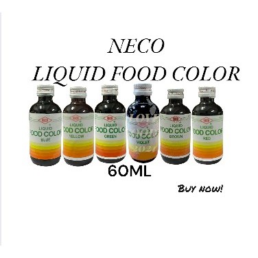 NECO LIQUID FOOD COLOR 60ml | Shopee Philippines