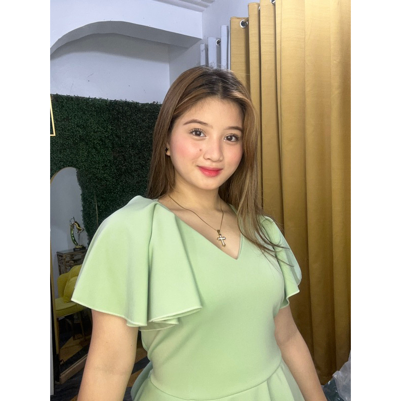 Tiffany Dress Freesize fits up to xl | Shopee Philippines