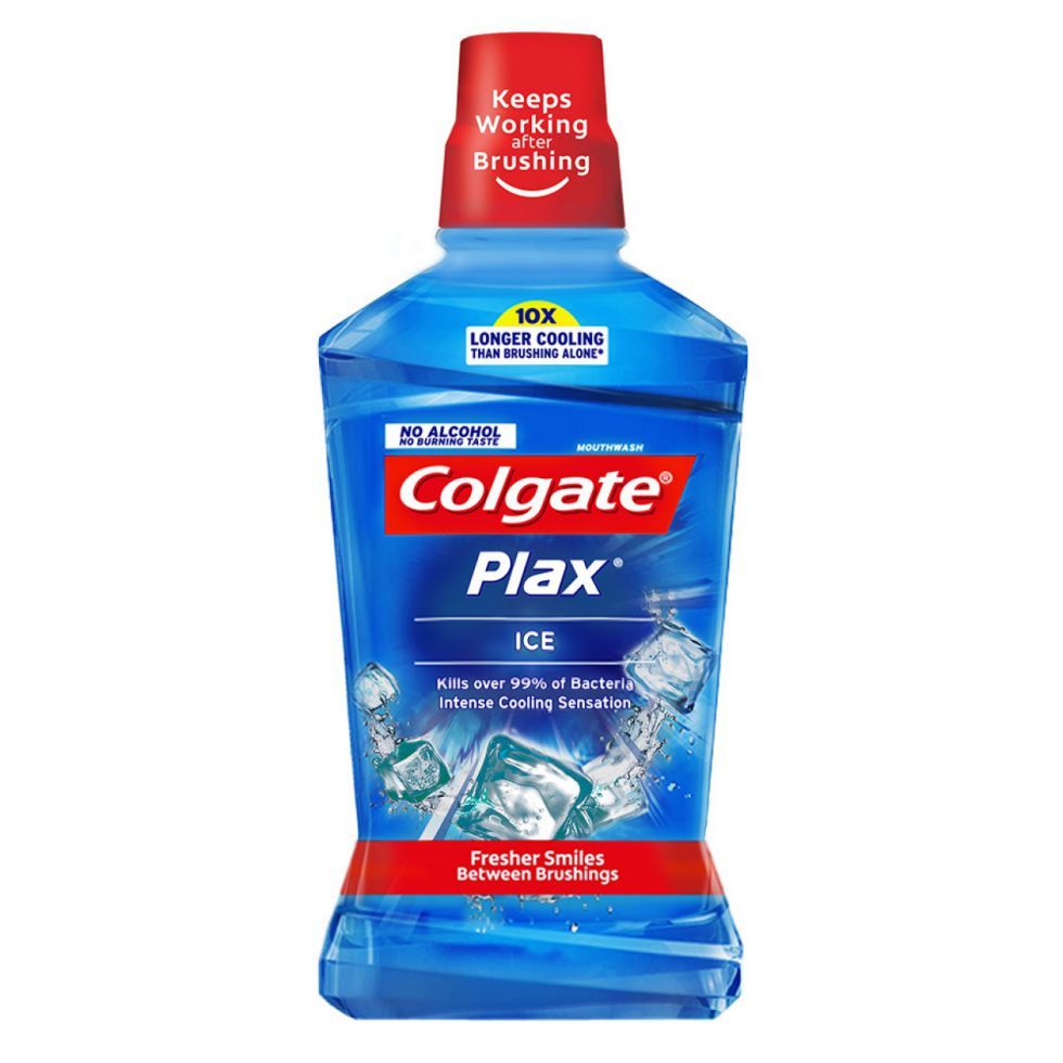 Colgate Plax Ice Light Blue-Silver 250ML | Shopee Philippines