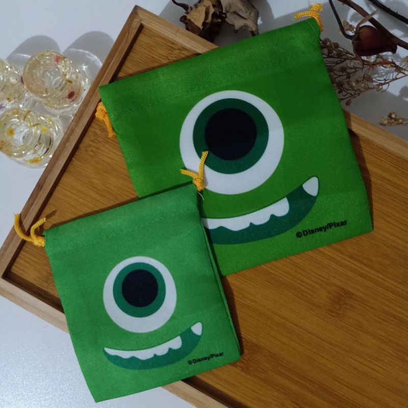 PIXAR Monster Inc. Mike Wazowski Drawstring Pouch | Shopee Philippines