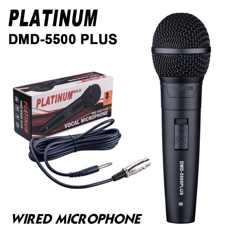 Hyundai Platinum DM-8000/DM-8000PLUS/DMD-5500 Wired Microphone Hype-Capdiod Dynamic Microphone ...