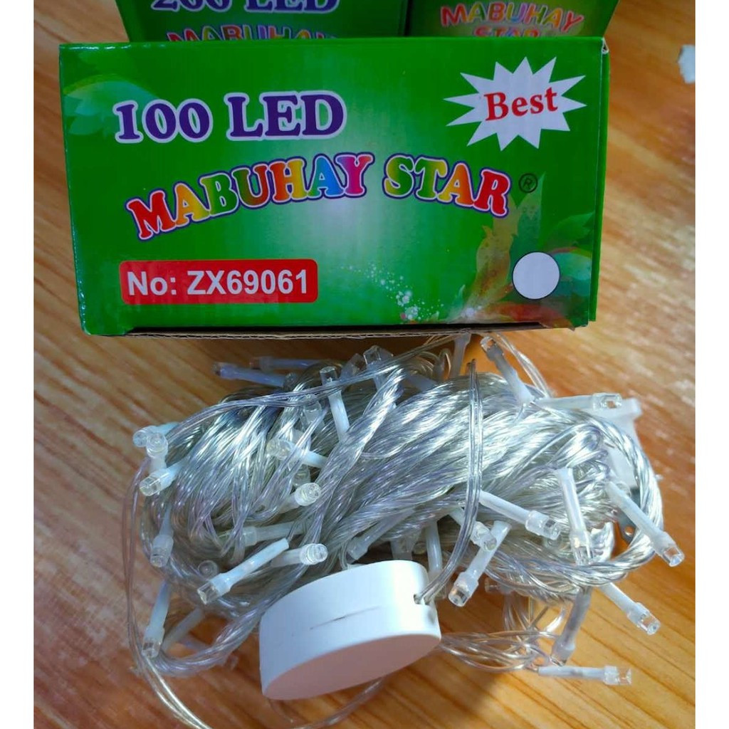 MABUHAY 100 LED 10M Christmas String Lights High Bright Outdoor ...