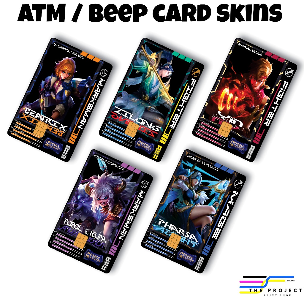 ATM/Beep Card Skin Stickers MOBILE LEGENDS. Part 2(see part 1for more ...