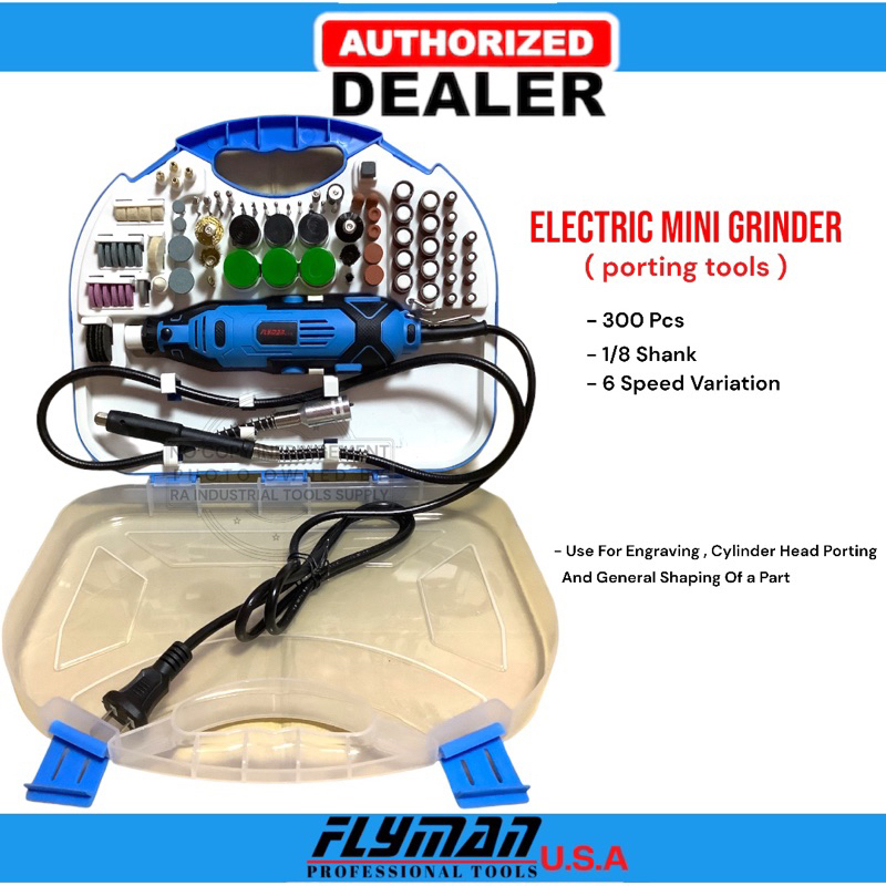 Flyman Tools Usa 300 Pcs Electric Mini Grinder | Shopee Philippines