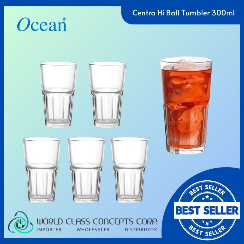 Ocean Glassware Centra High Ball Glass Water / Juice Glass Drinking ...