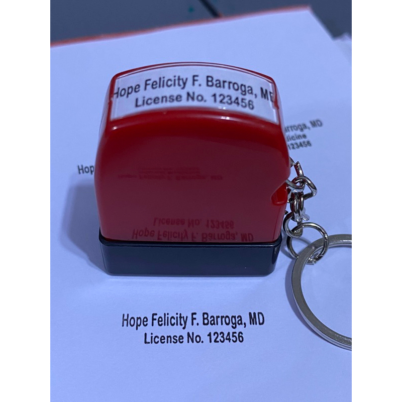 FREE NAME PASTEL 10x27MM PERSONALIZED SELF INKING STAMP | Shopee ...