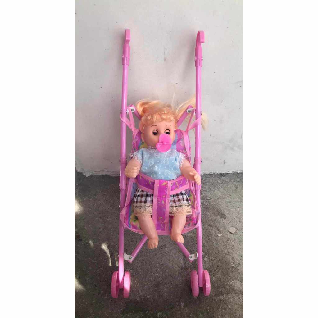 TYK Crying baby doll with stroller | Shopee Philippines
