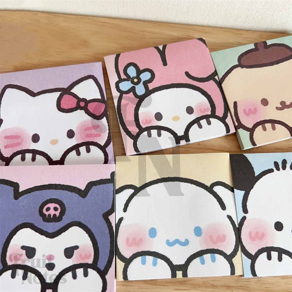 SN371 50 sheets Sanrio Cute Cartoon Sticky Notes | Shopee Philippines