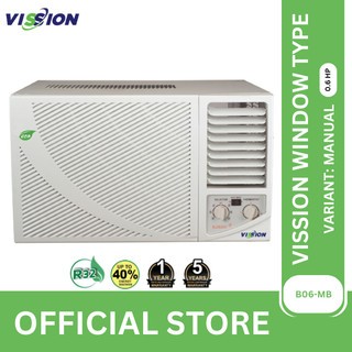 B06-MB | 0.6Hp Manual Window Type Inverter Class Energy Saving, Fast Cooling | Shopee Philippines