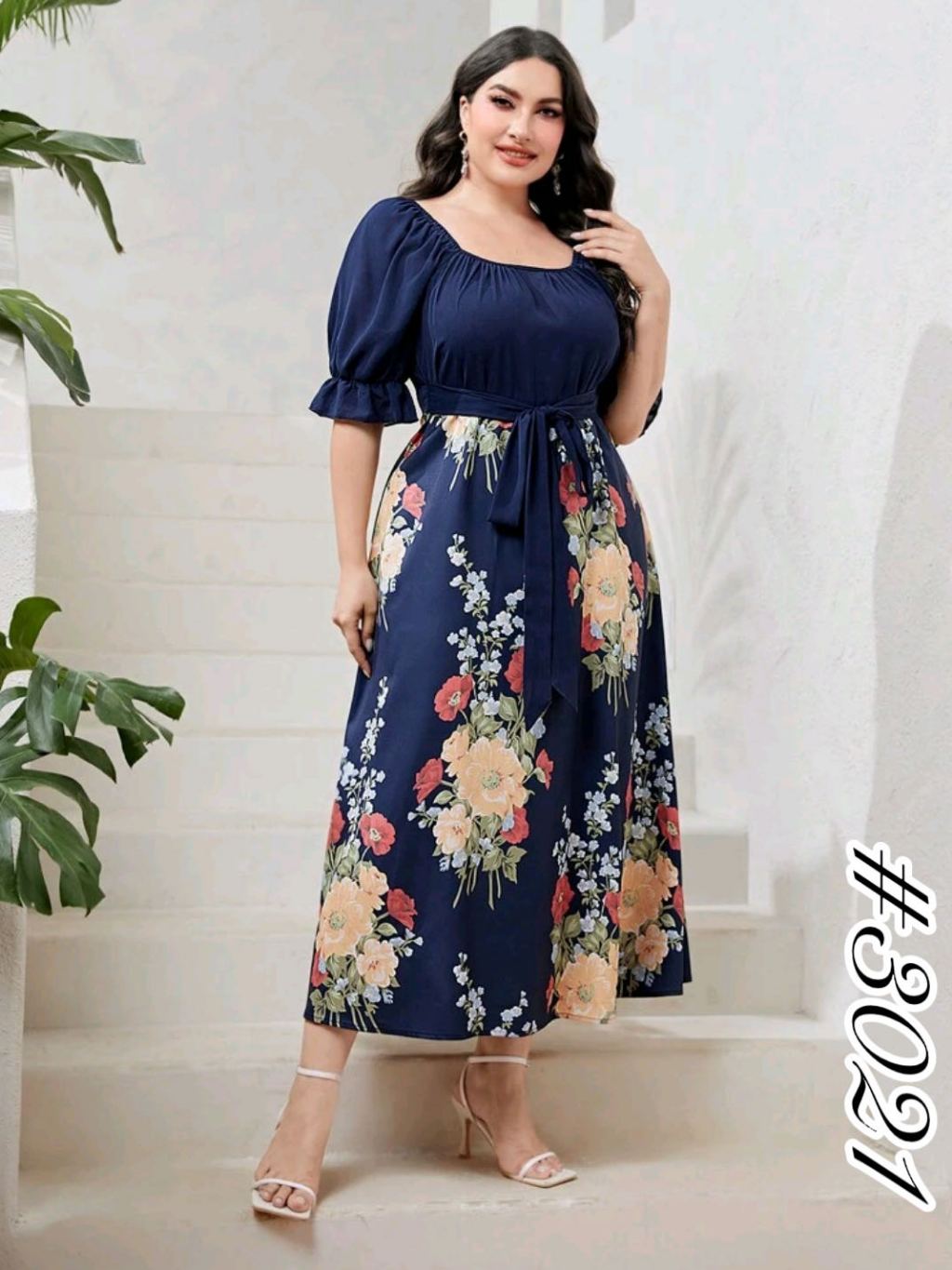 3021 FANNY FASHION DRESS FOR WOMEN ELEGANT LONG DRESES VINTAGE | Shopee ...
