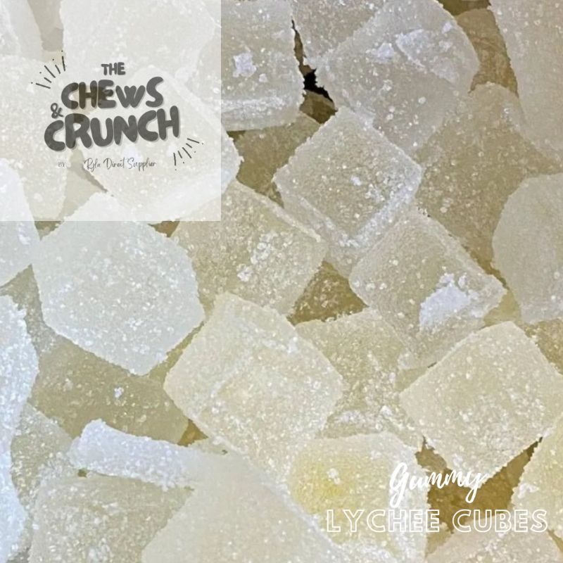 GUMMY CANDY LYCHEE CUBES 50GRAMS•100GRAMS | Shopee Philippines