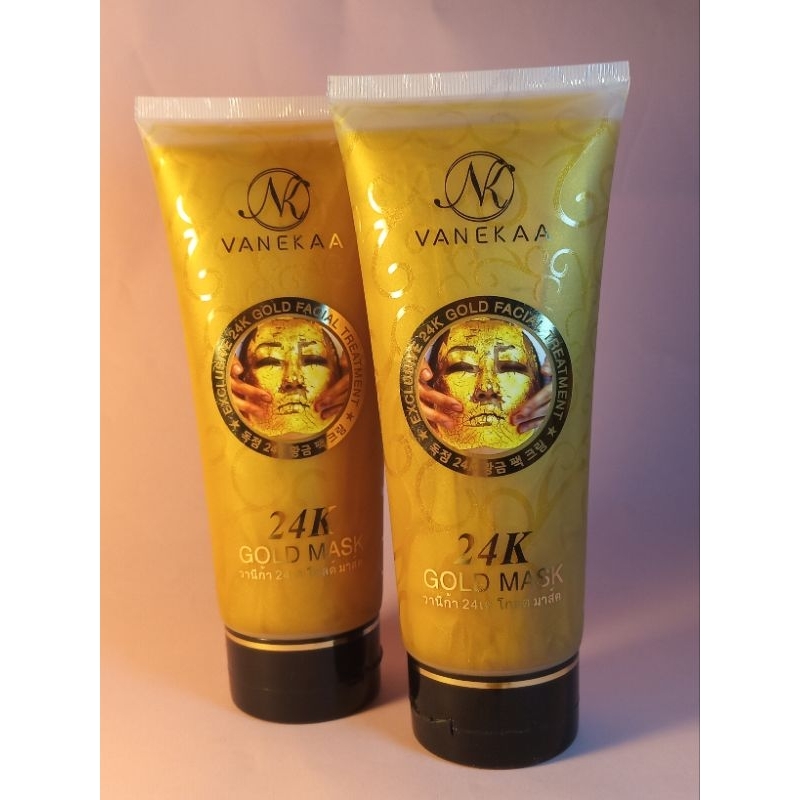 Authentic Vanekaa Thailand 24K Gold Mask for All Skin Types | Shopee ...
