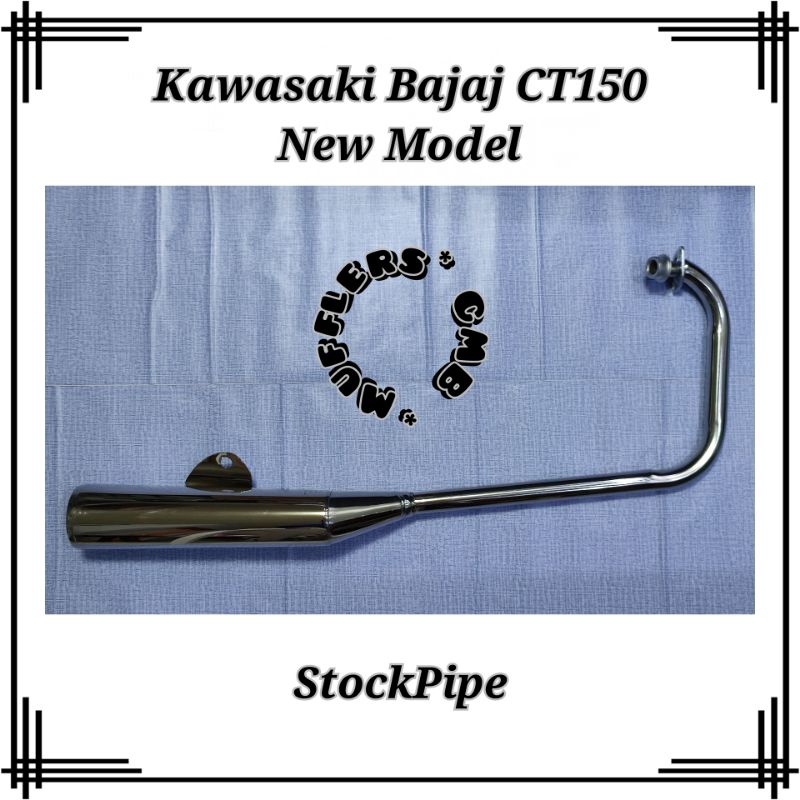 Kawasaki Bajaj CT150 - New Model - StockPipe - Stainless - Muffler ...