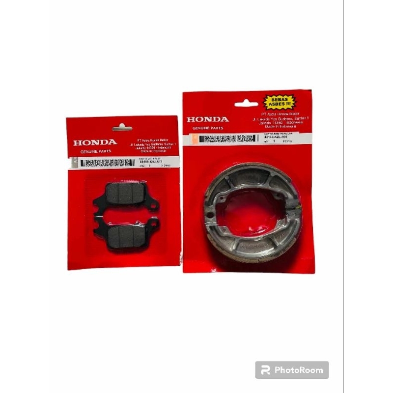 Honda Brake Pad Front and Rear SET for CLICK 125/150 v2 | Shopee ...