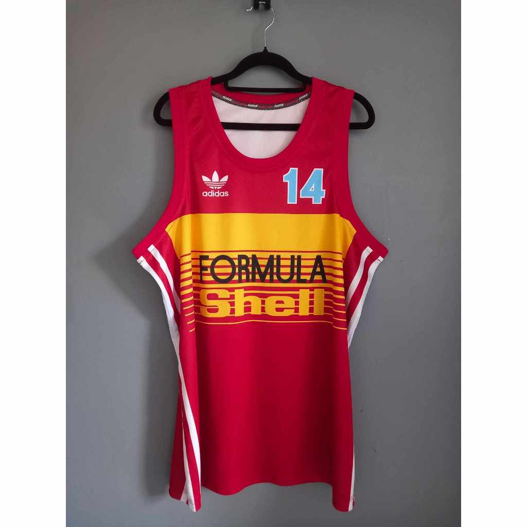 PBA RETRO JERSEY FORMULA SHELL PARAS #14 MAGSANOC #5 | Shopee Philippines
