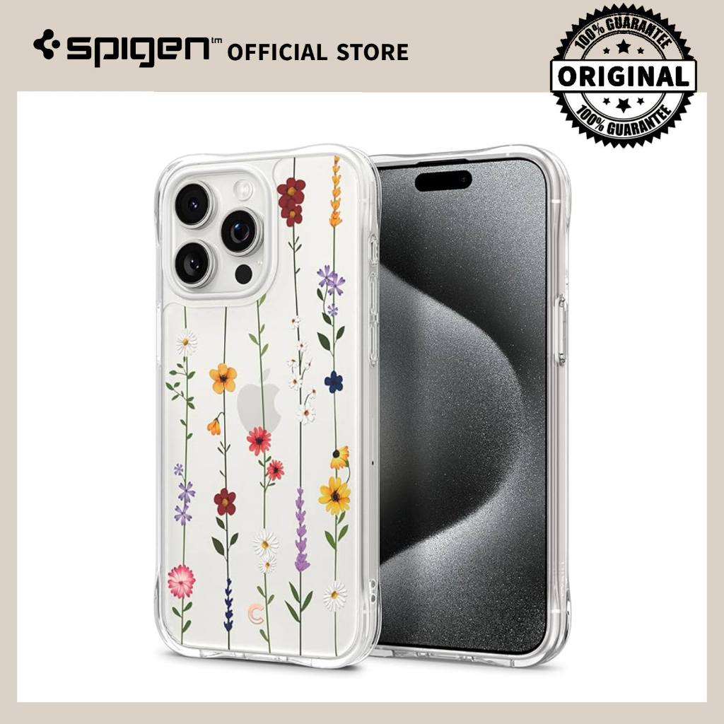 Cyrill by Spigen iPhone 15 Pro Case Cecile Flower Garden | Shopee ...