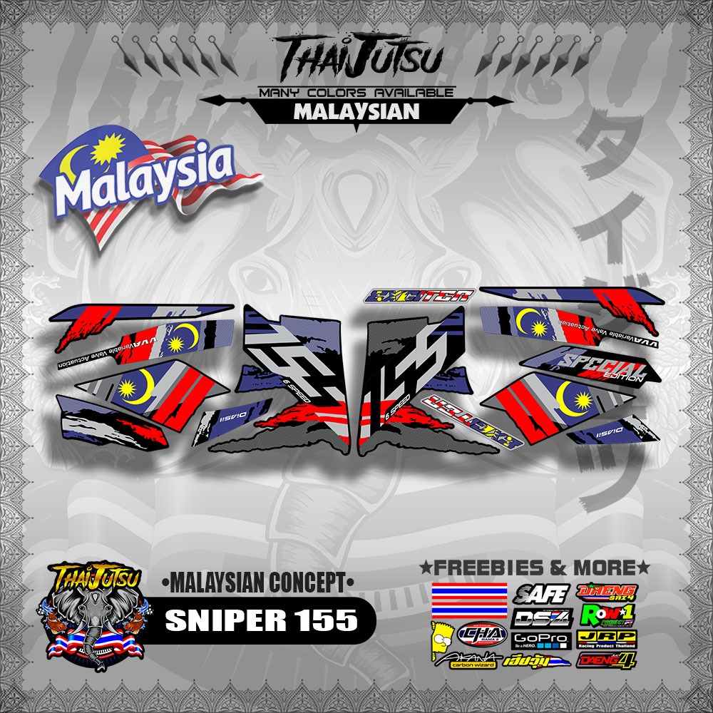 SNIPER 155 ( MALAYSIAN CONCEPT )【ThaijutsuStickers】 | Shopee Philippines