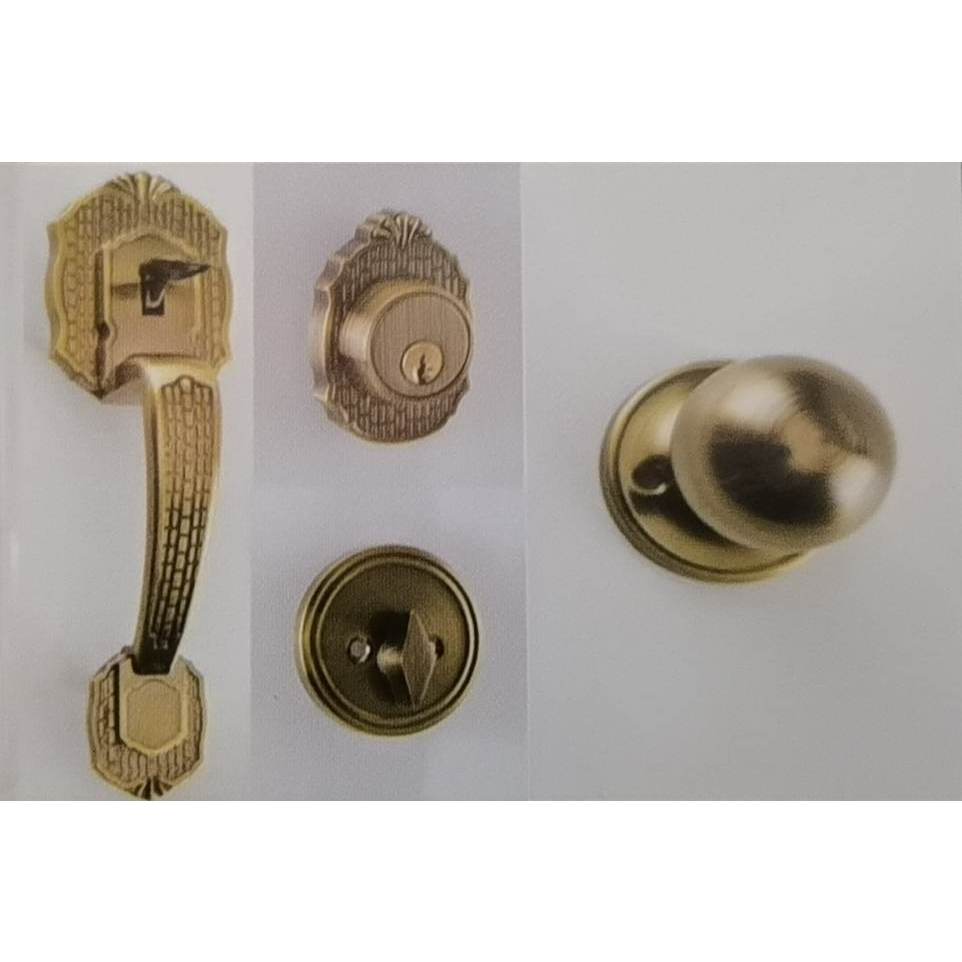 Denco door knob combine handle lockset (1 cylinder + 1 handle) DC500AB ...