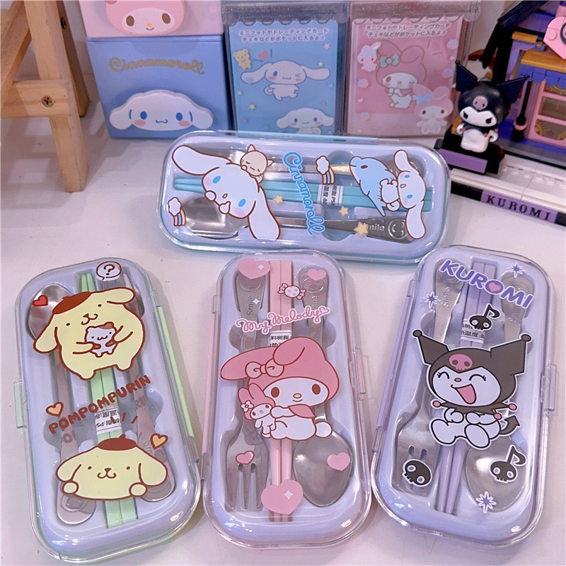 Cute Cartoon HK Cartoon Characters Purple Lavender Spoon and Fork ...