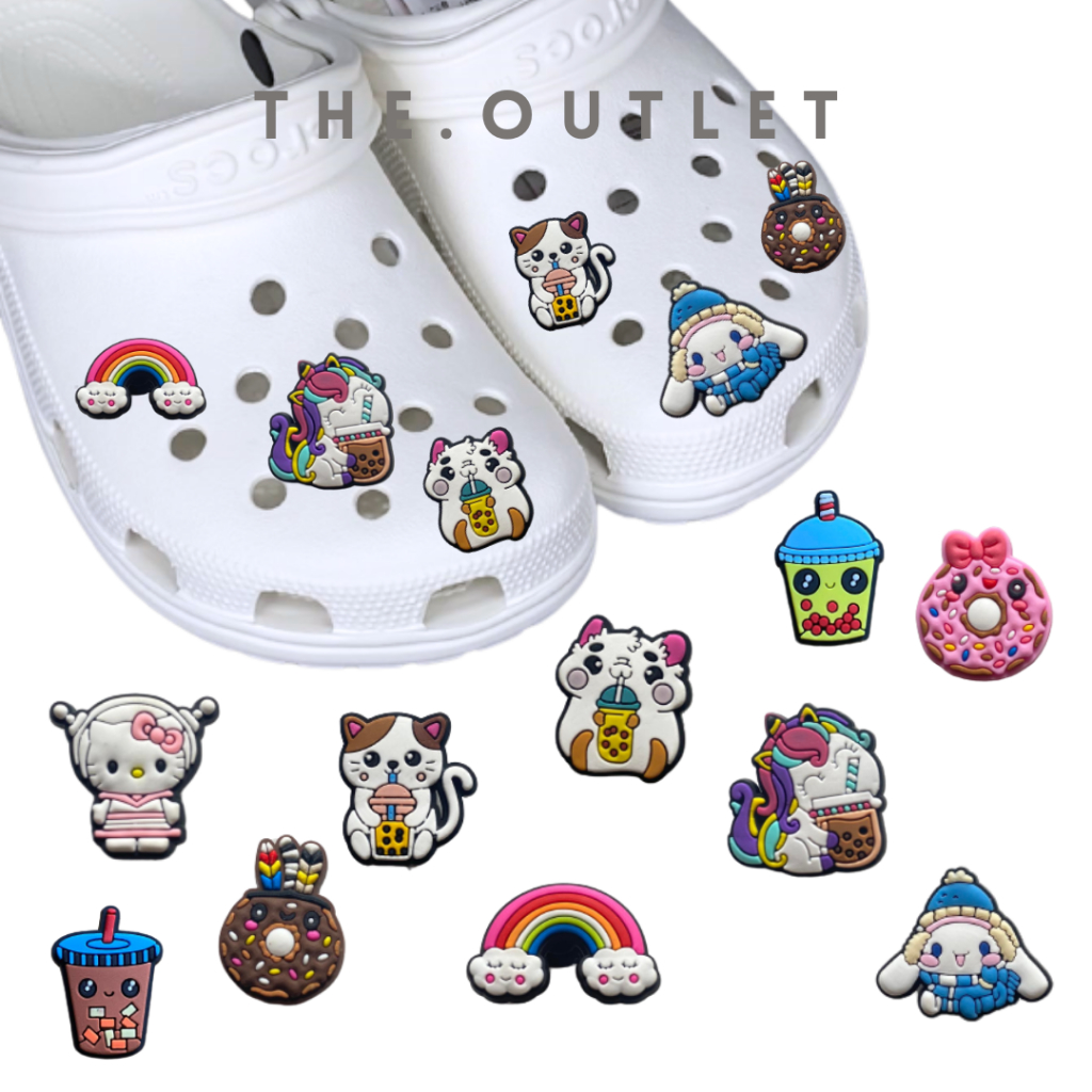 CROCS CLOGS JIBBITZ ACCESSORY CUTE BOBA SET (CROCS NOT INCLUDED ...